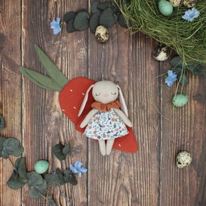 PDF Sewing Pattern Baby Bunny With Carrot Sleeping Bag, Instant ...