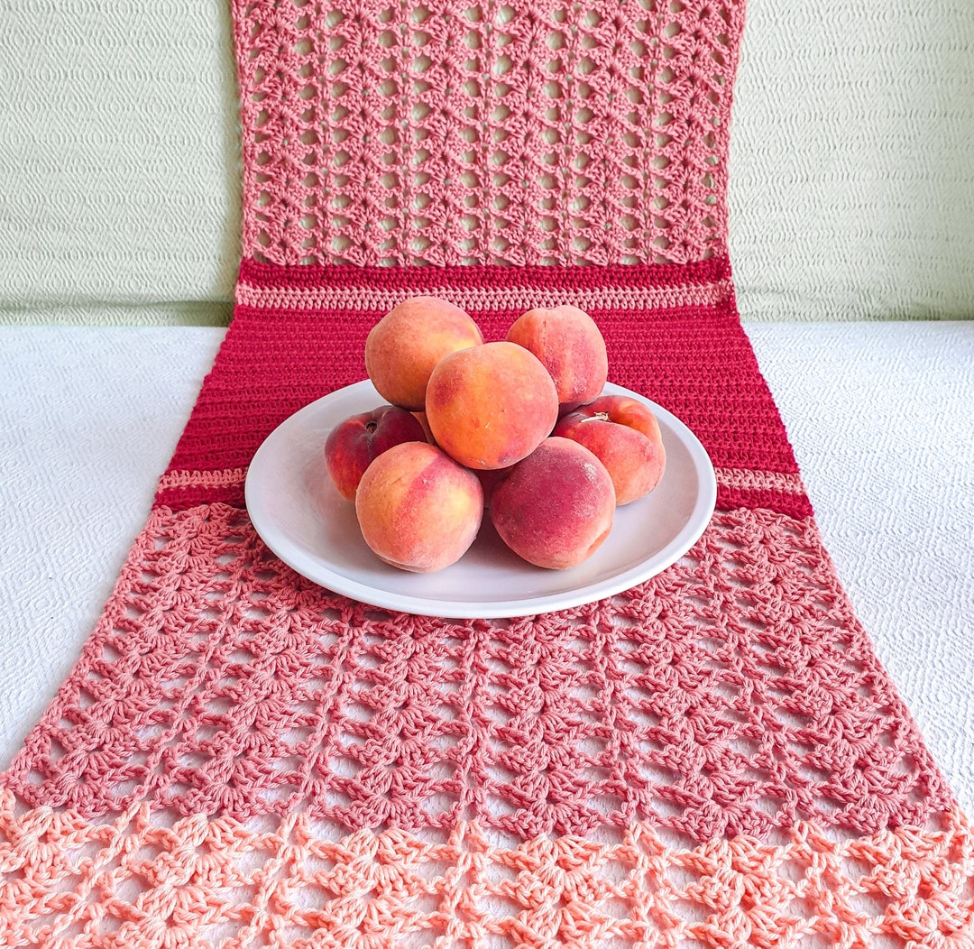 Crochet Tablecloth Pattern PDF Old World Tablecloth Easy Color Block ...