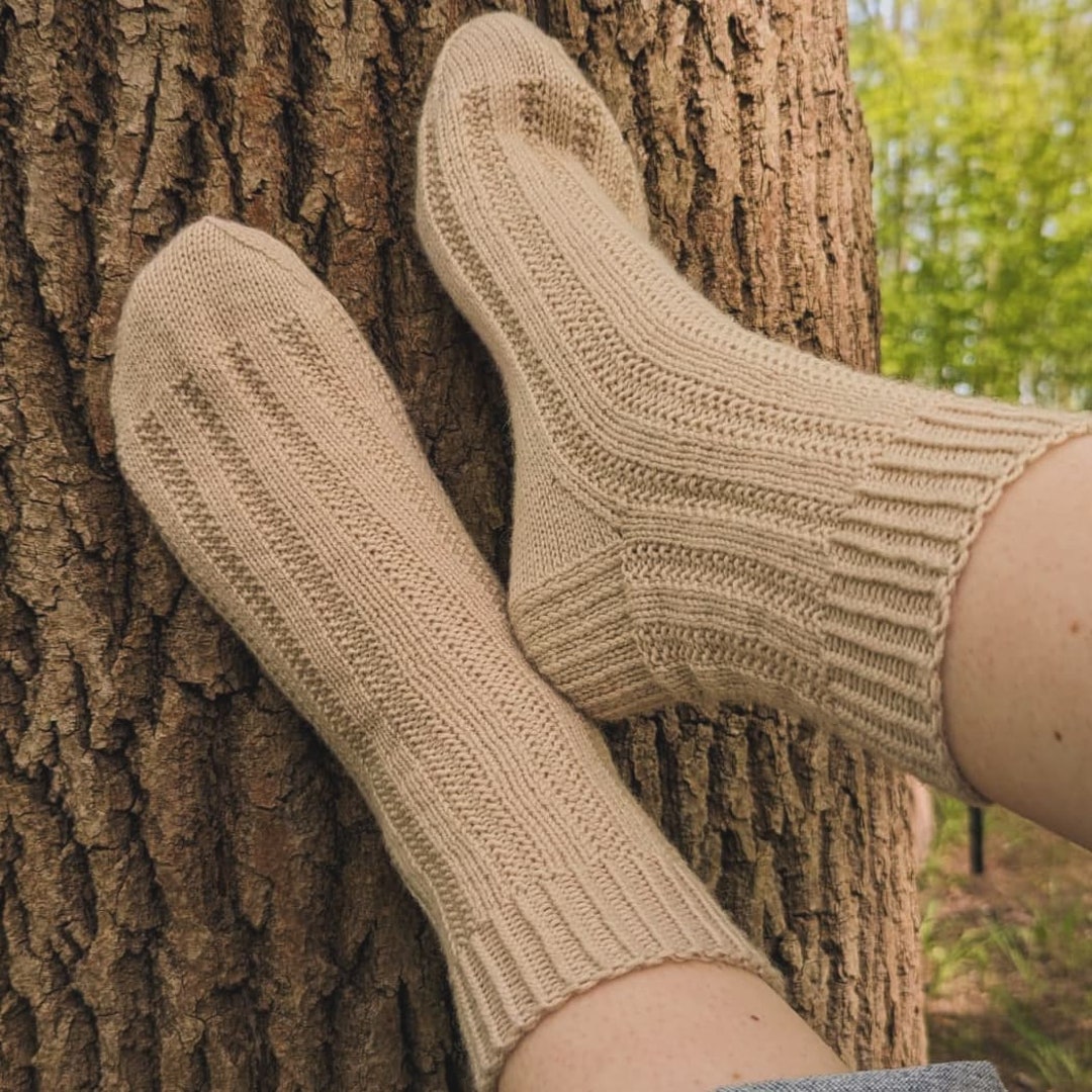 Timeless Heritage Cuff Down Socks Pdf Knitting Pattern for Ribbed Wool ...