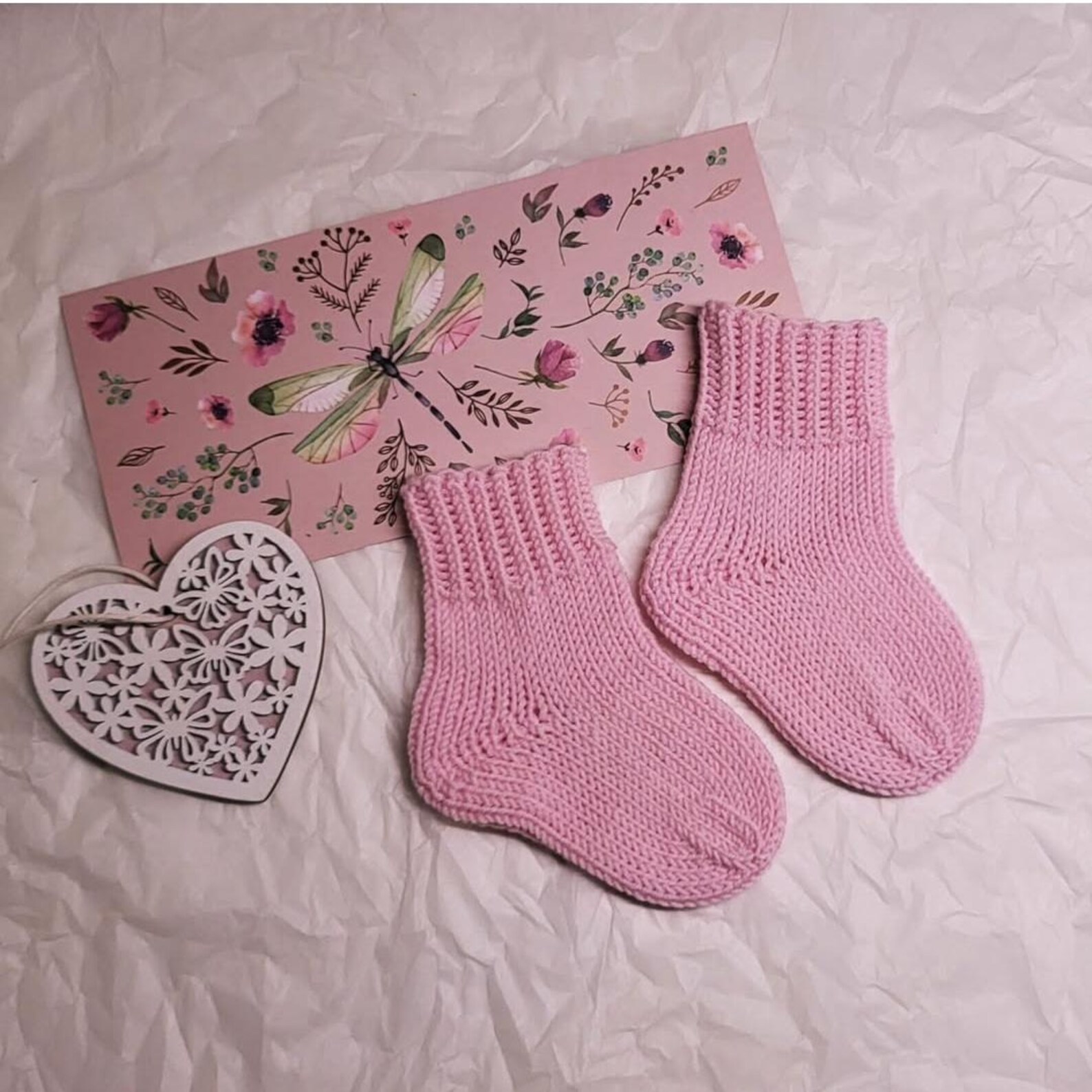 Newborn Baby Socks Knitting Pattern: Simple Vanilla Design (PDF Pattern ...