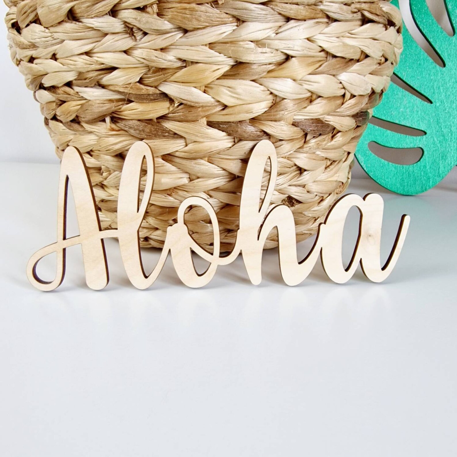 Aloha Wood Sign Cutout Aloha Word Sign Aloha Unfinished Wood - Etsy