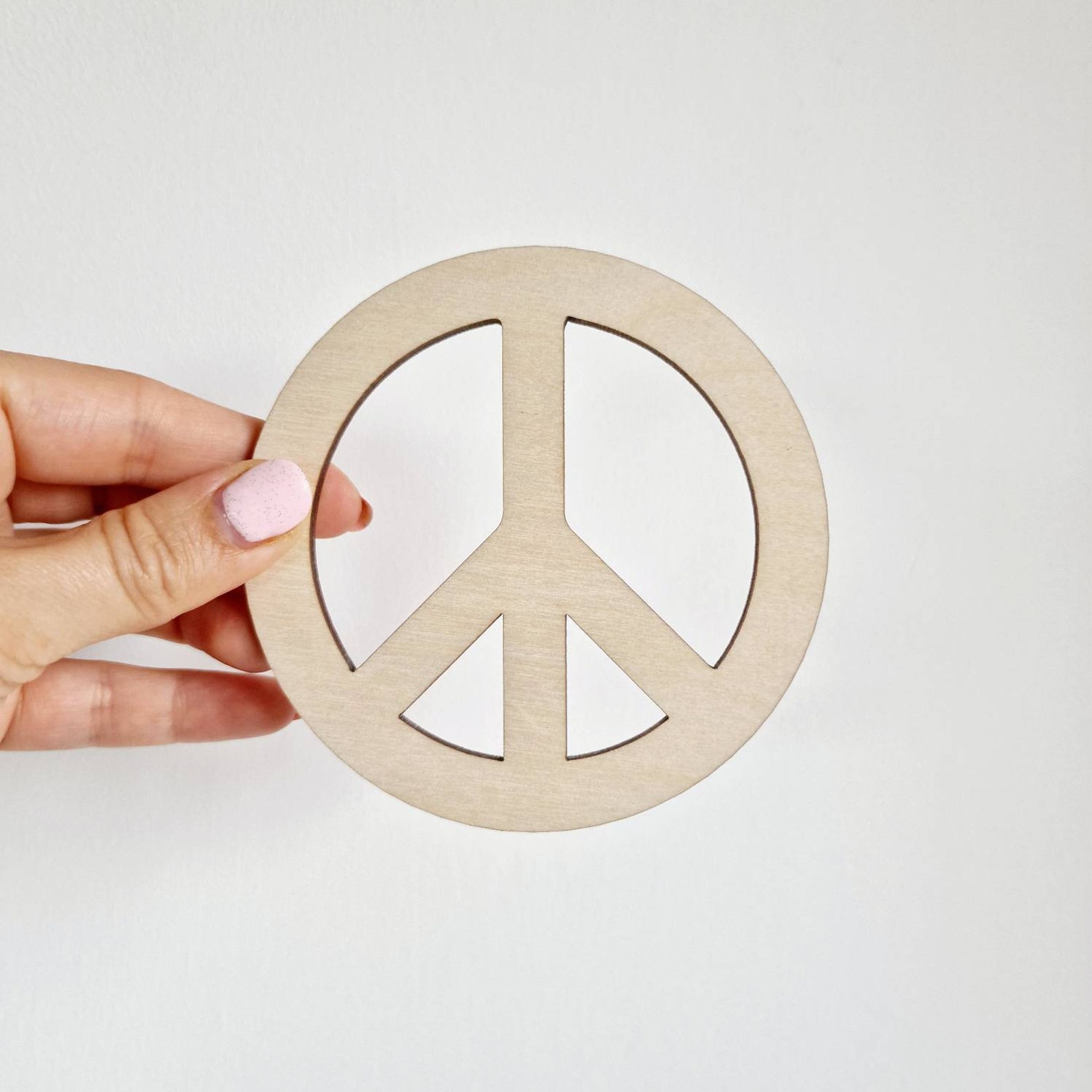 Peace Sign Cutout, Wooden Peace Sign Shape, Peace Symbol Cutout, Peace ...