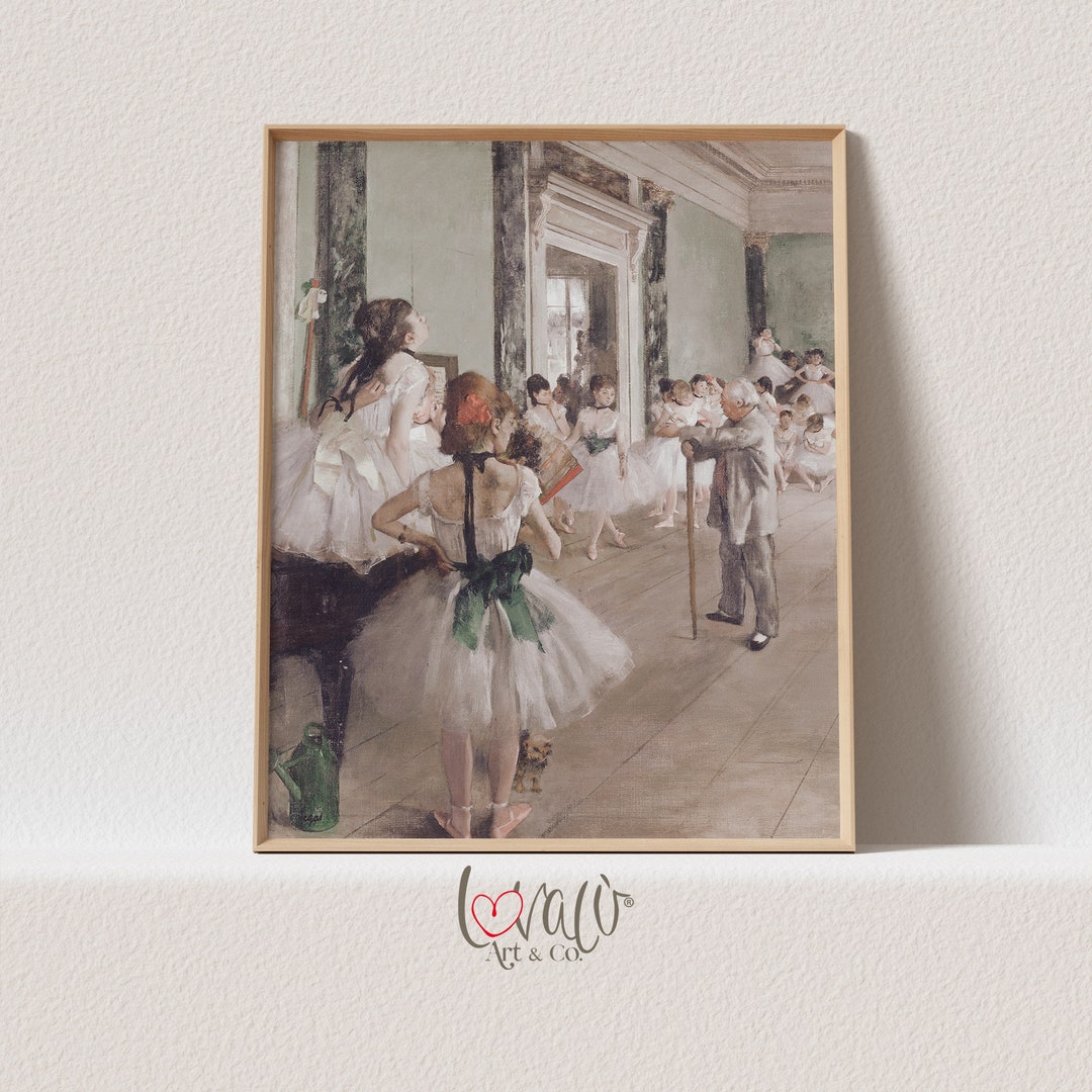 Antique Ballerina Ballet Studio | Vintage Print Dance Wall Decor ...