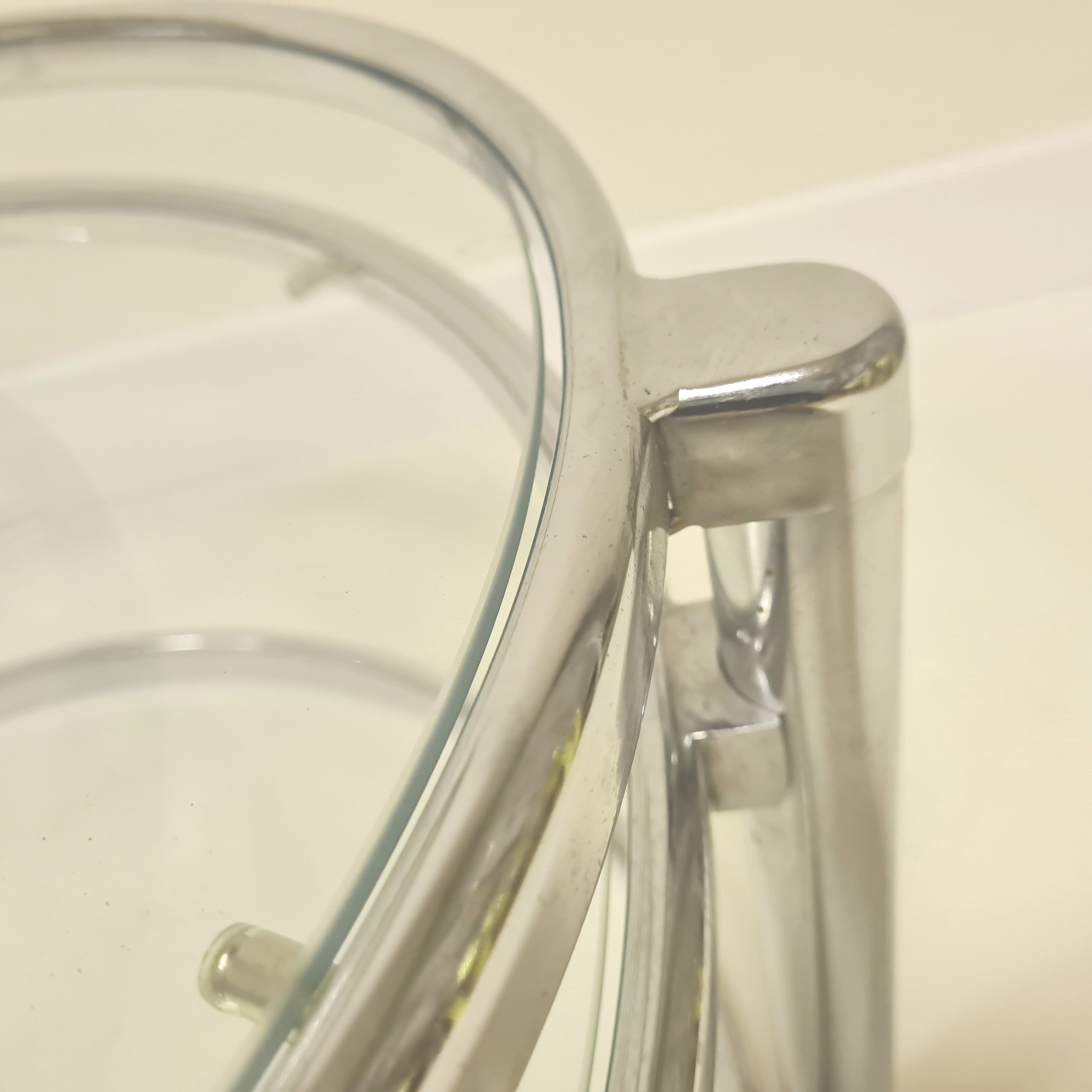 Vintage Mid Century Modern Chrome and Glass Transformer Coffee - Etsy