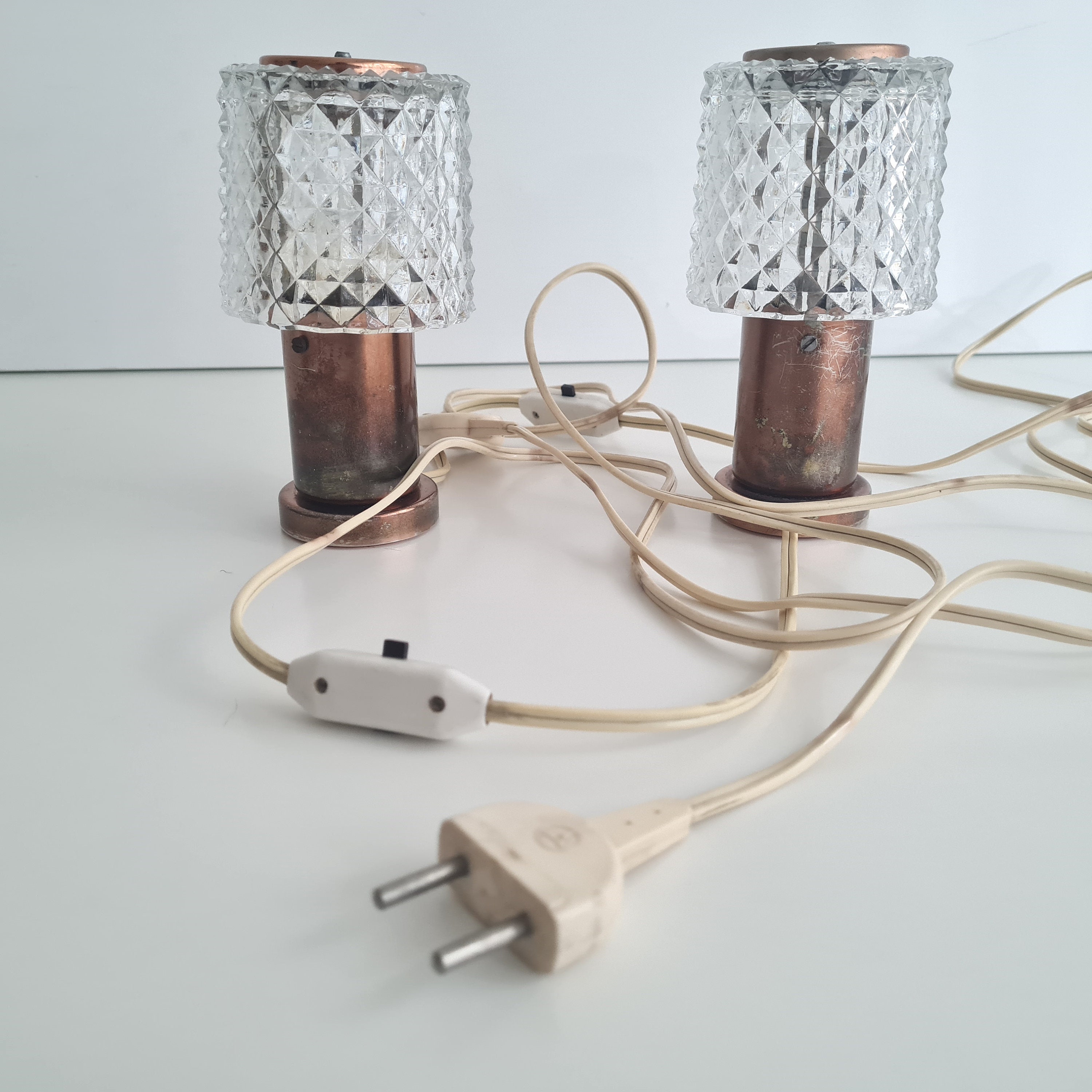 Vintage Mid Century Modern Small Copper Table Lamp by - Etsy