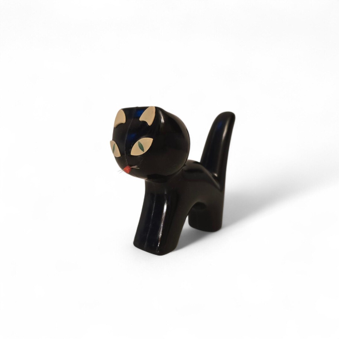 Lovely Vintage Mid Century Modern Bakelite Cat Figurine 60s - Etsy