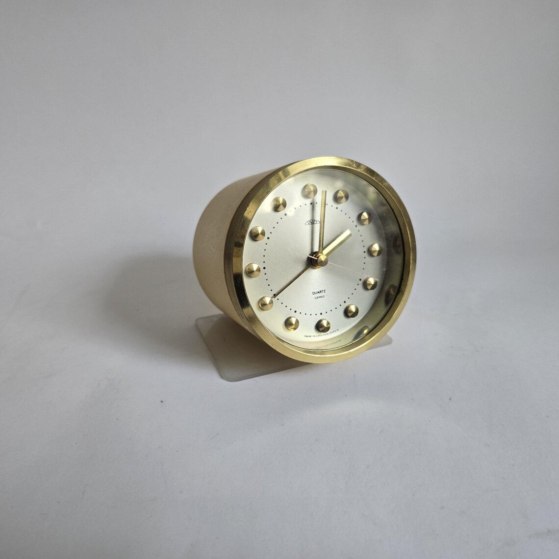 Mid Century Modern Plastic Brass Alarm Clock PRIM Czechoslovakia 60s - Etsy