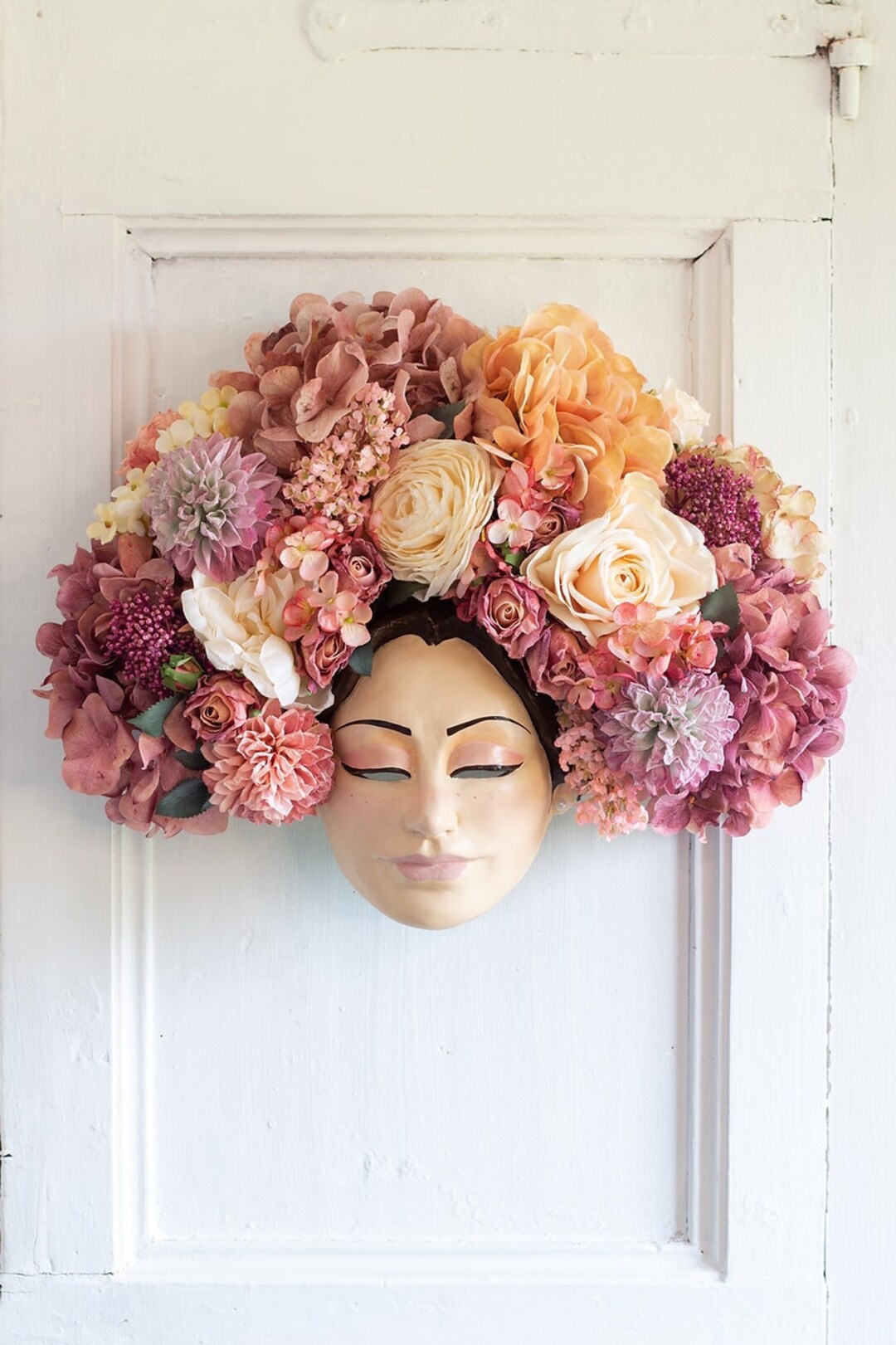 Spring Mask. Home Decor. Art in the Home. Spring Flowers Art. Home ...