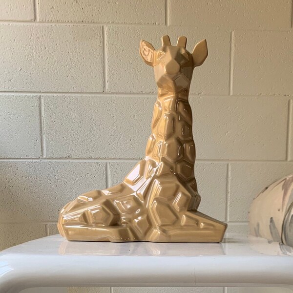 Ceramic Giraffe Statue - Etsy