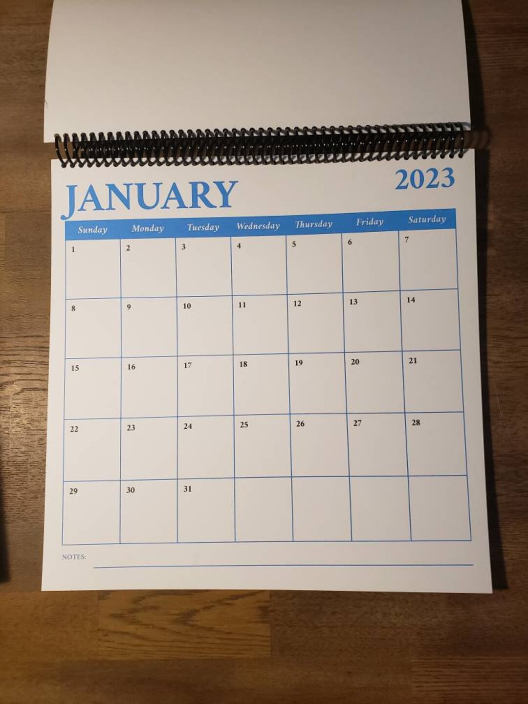 12x12 - 2026 Spiral Scrapbook Calendar - Black or Colorful Font - Etsy