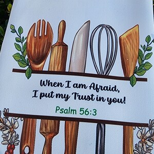 Tea Towel - 2024 JW Year Text - English or Spanish - Psalm 56:3 ...