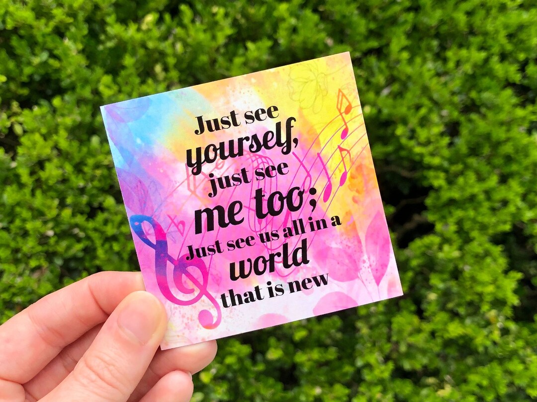 Fridge Magnet - Just See Yourself - English or Spanish - Etsy