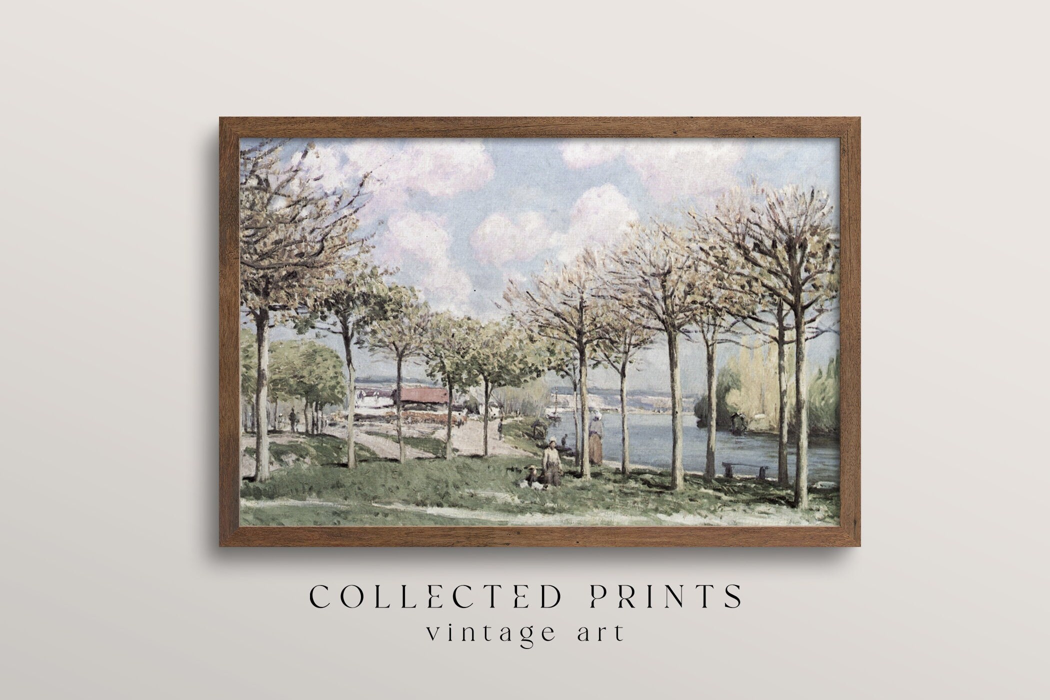 Vintage Art Print Muted Scenery Painting Printable 31 - Etsy