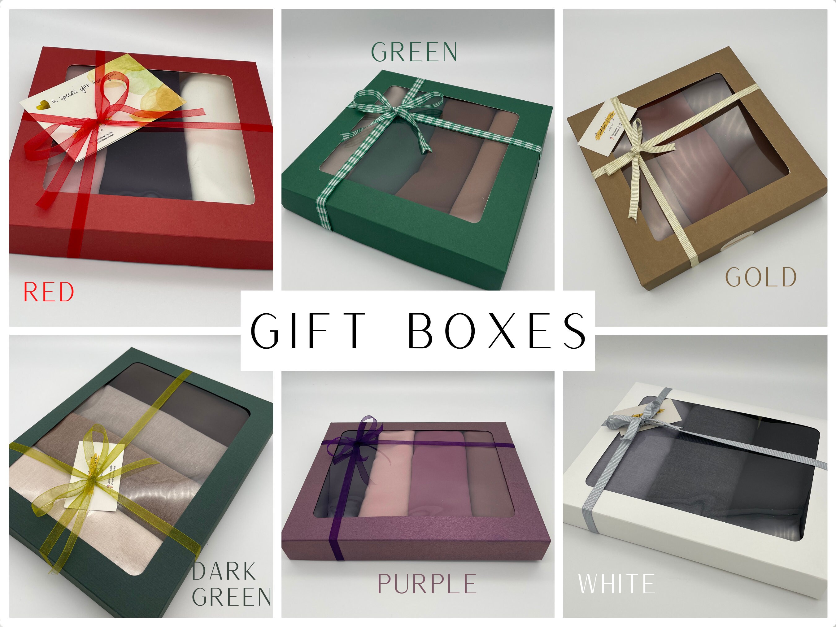 Premium Hijab Set Personalized Gift Box for Her Soft Quality Shawls ...