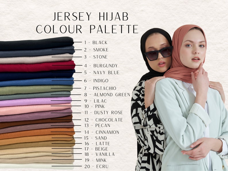 Premium Stretchy Jersey Hijab Set Personalized Gift Box for Her Quality ...