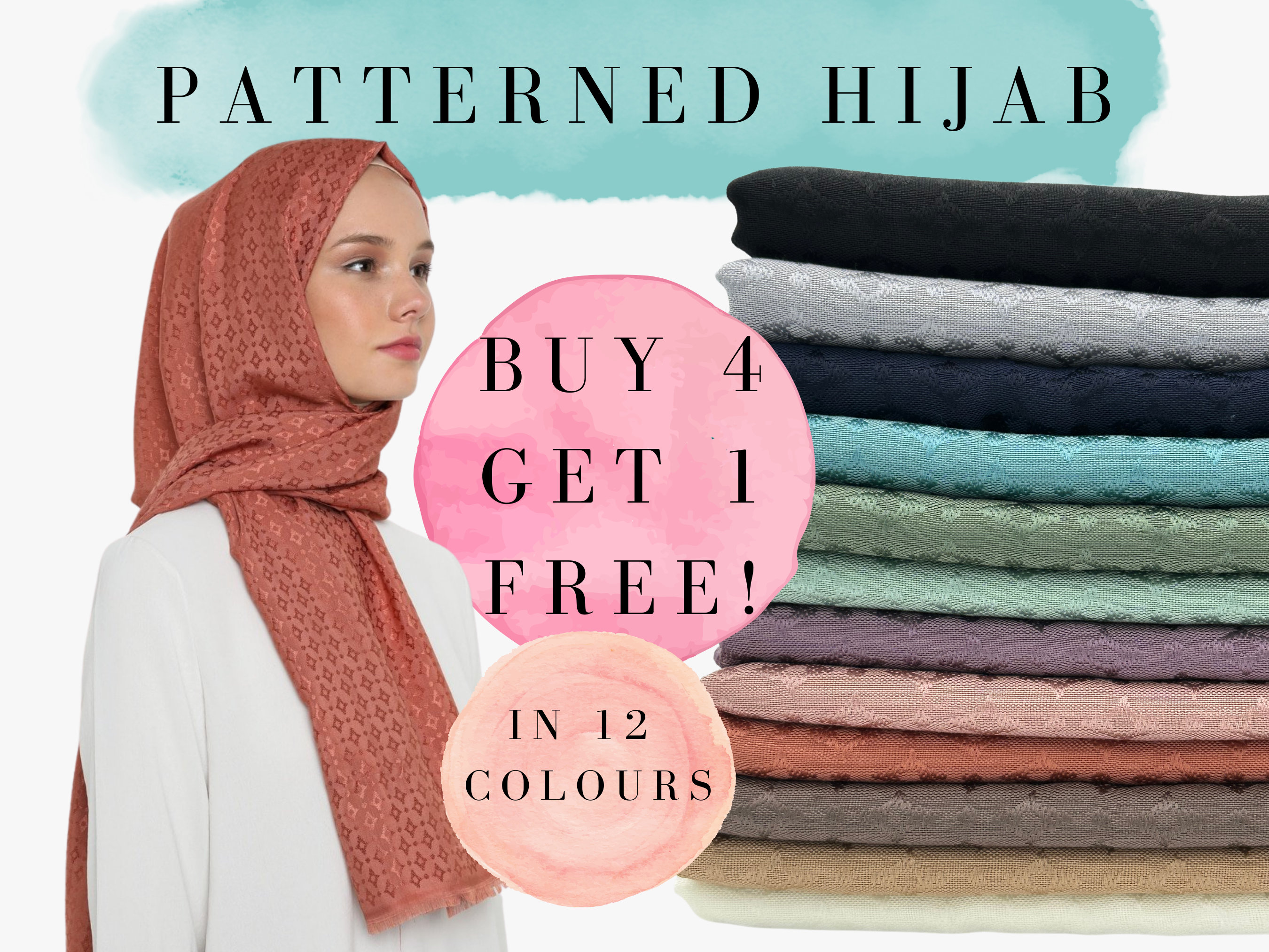 Premium Unique Pattern Hijab Set High Quality Shawls Luxury Scarves ...