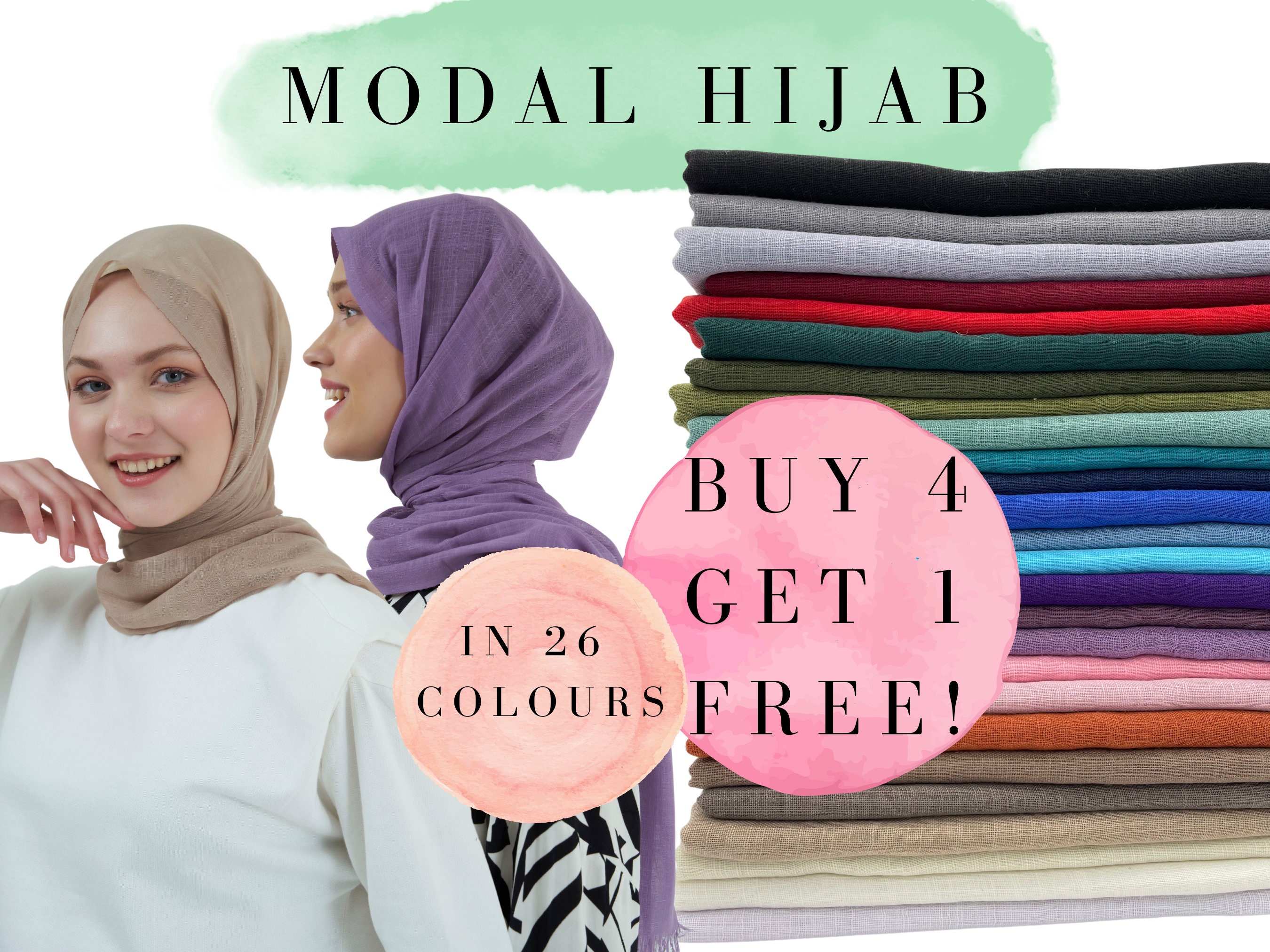 Premium Modal Cotton Hijab Set High Quality Shawls Luxury Scarves ...