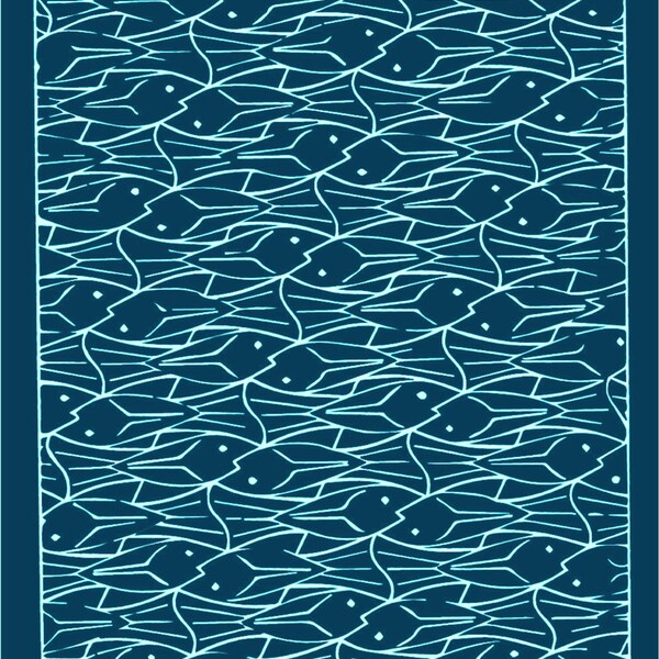 Fish Silk Screen Stencil - Etsy