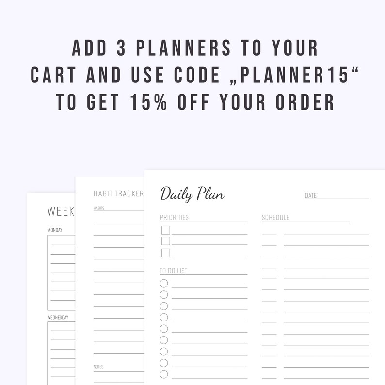 Weekly Planner Printable to Do List Weekly Organizer Weekly - Etsy