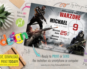 Call of Duty Party | Etsy