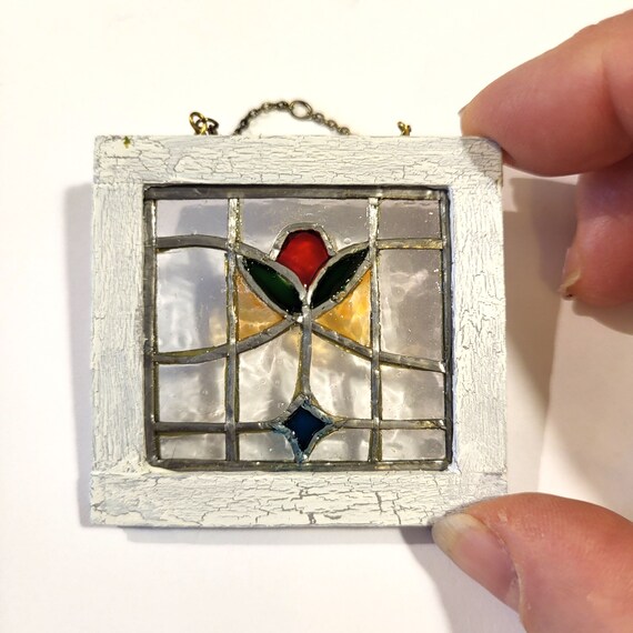 Miniature Stained Glass Window Light 1:12 - Etsy