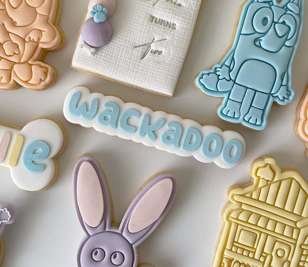 Wackadoo Bluey Cookie Cutter and Fondant Debosser Stamp - Etsy Australia