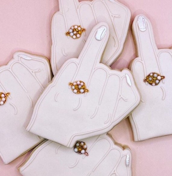 Ring Finger Engagement Hens Wedding Cookie Cutter and Fondant - Etsy