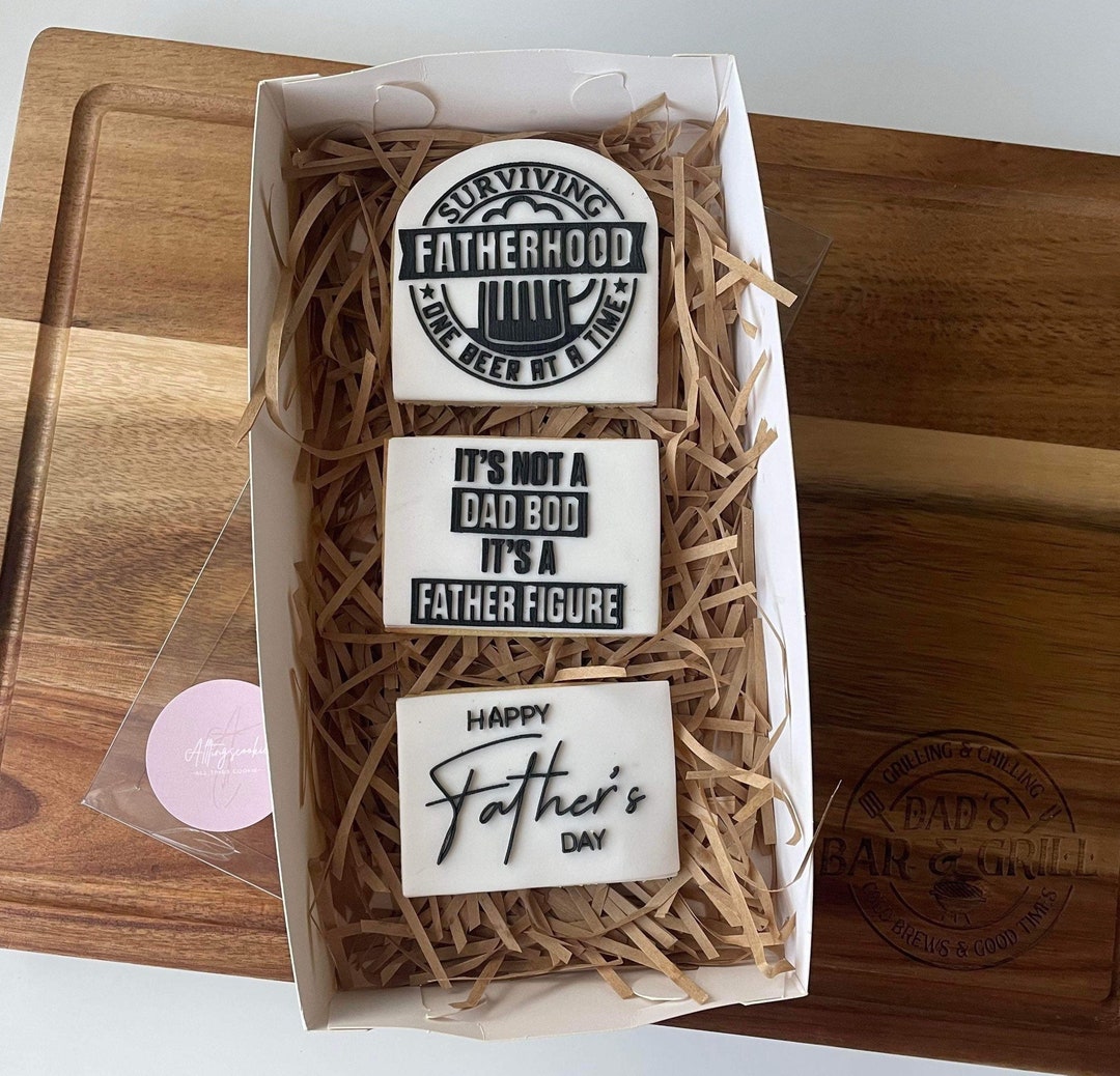 Fathers Day Surviving Fatherhood Dad Bod Cookie Cutter and Fondant ...
