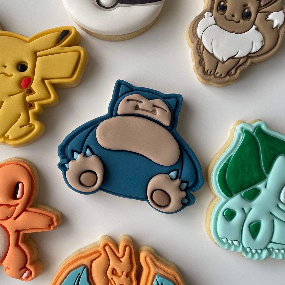 Snorlax Pokémon Cookie Cutters and Fondant Embosser Stamp - Etsy