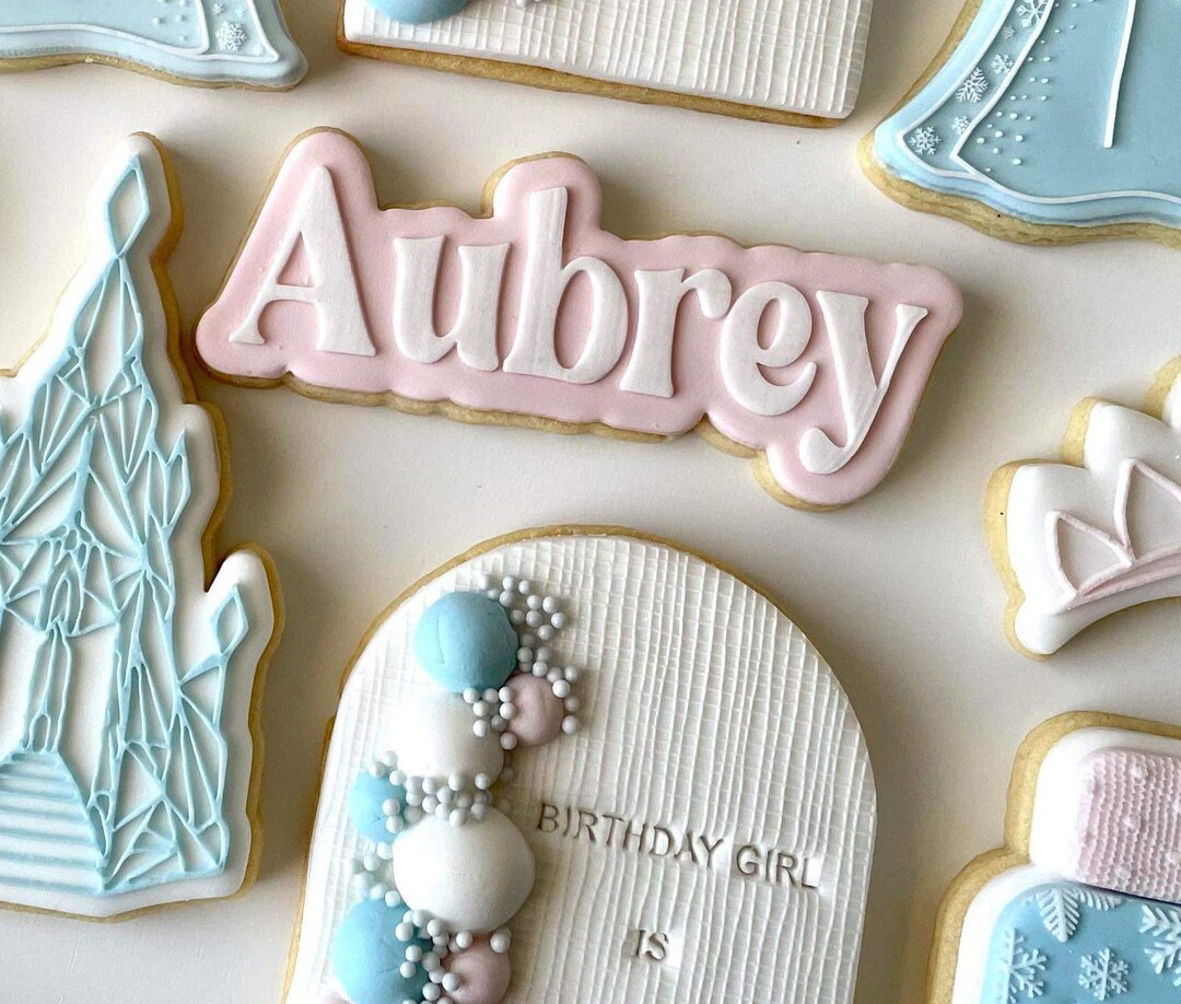 Customised Name Fondant Debosser and Cookie Cutter - Etsy