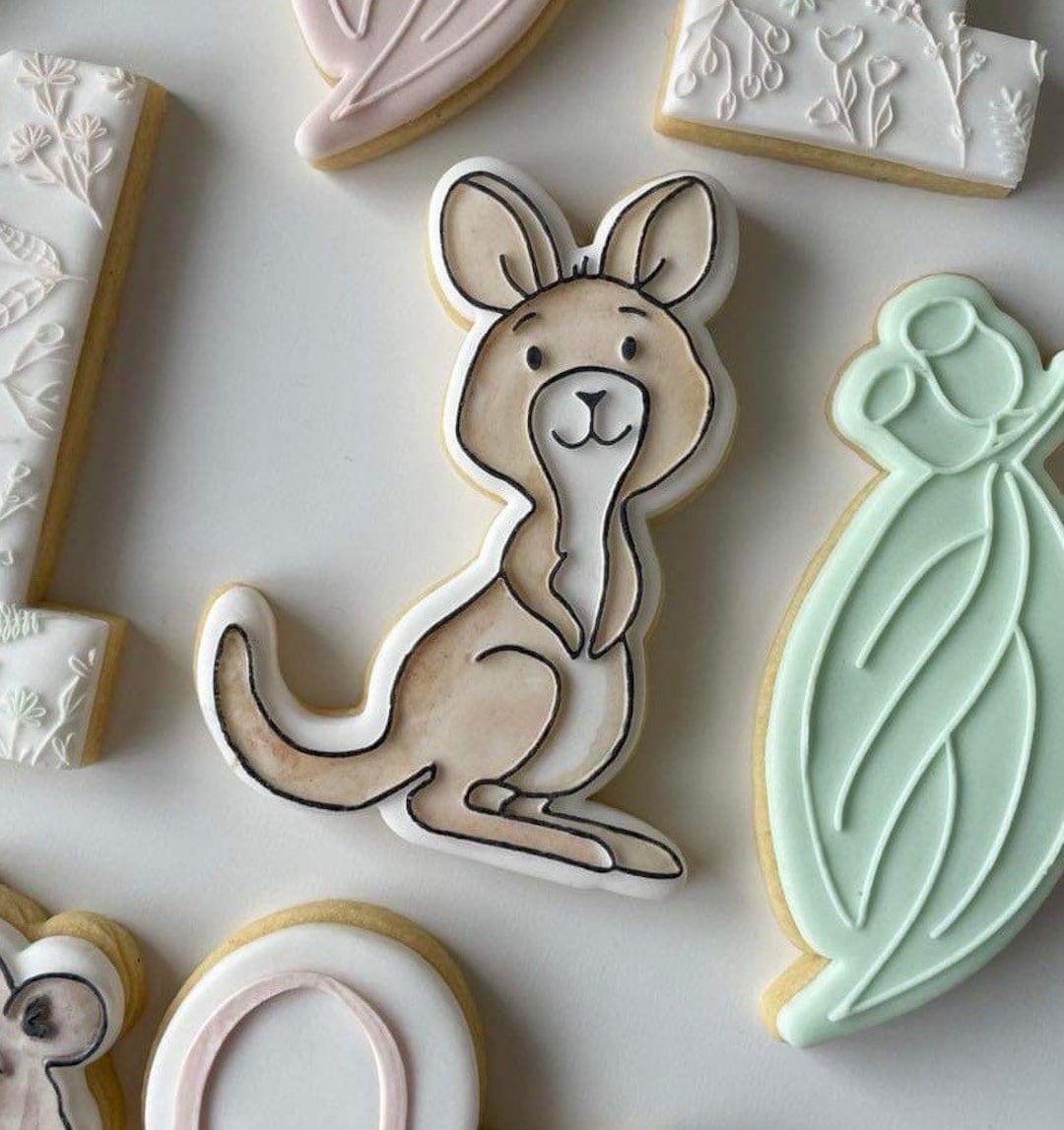 Kangaroo Australian Animal Australia Day Cookie Cutter and Fondant ...