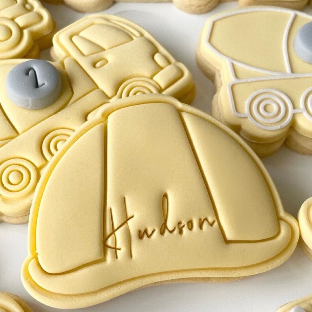 Hard Hat Helmet Transport/construction Cookie Cutter and Fondant ...