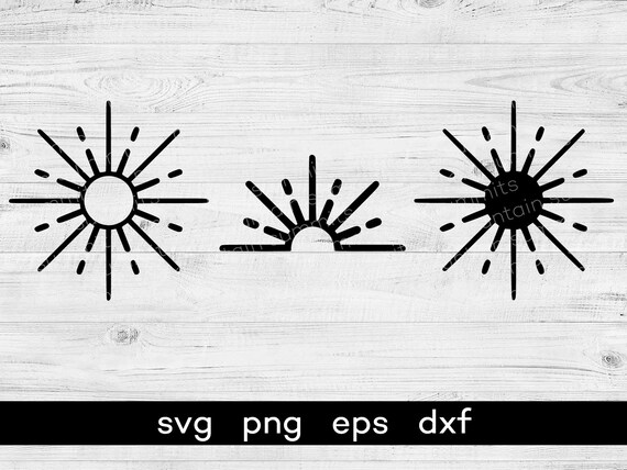 Sun Svg Sunbeam Sunburst Sunset Sun Rays Summer Outdoors Svg | Etsy