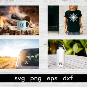 Sun Svg, Sunbeam Sunburst Sunset Sun Rays Summer Outdoors Svg, Cut File ...