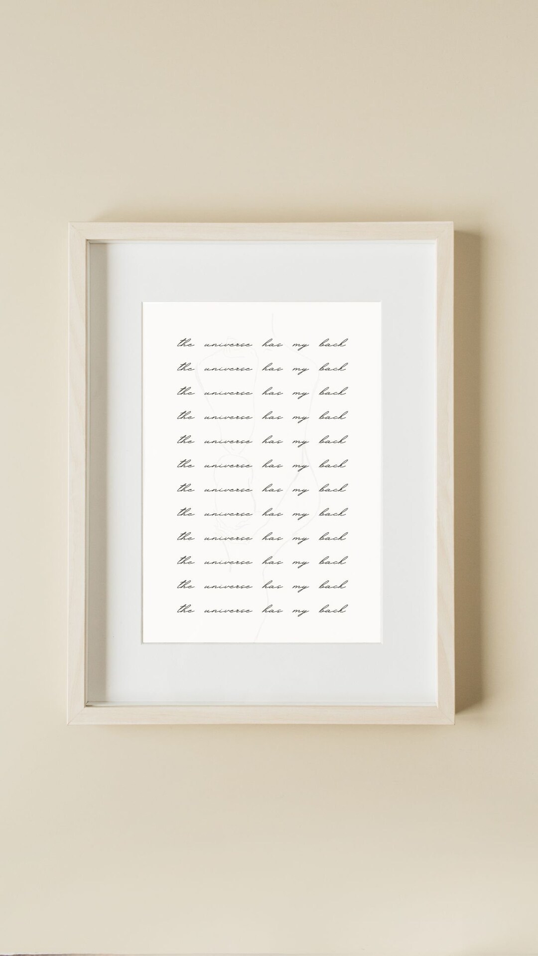 The Universe Has My Back Poster Wall Art - Spiritual Manifestation High ...