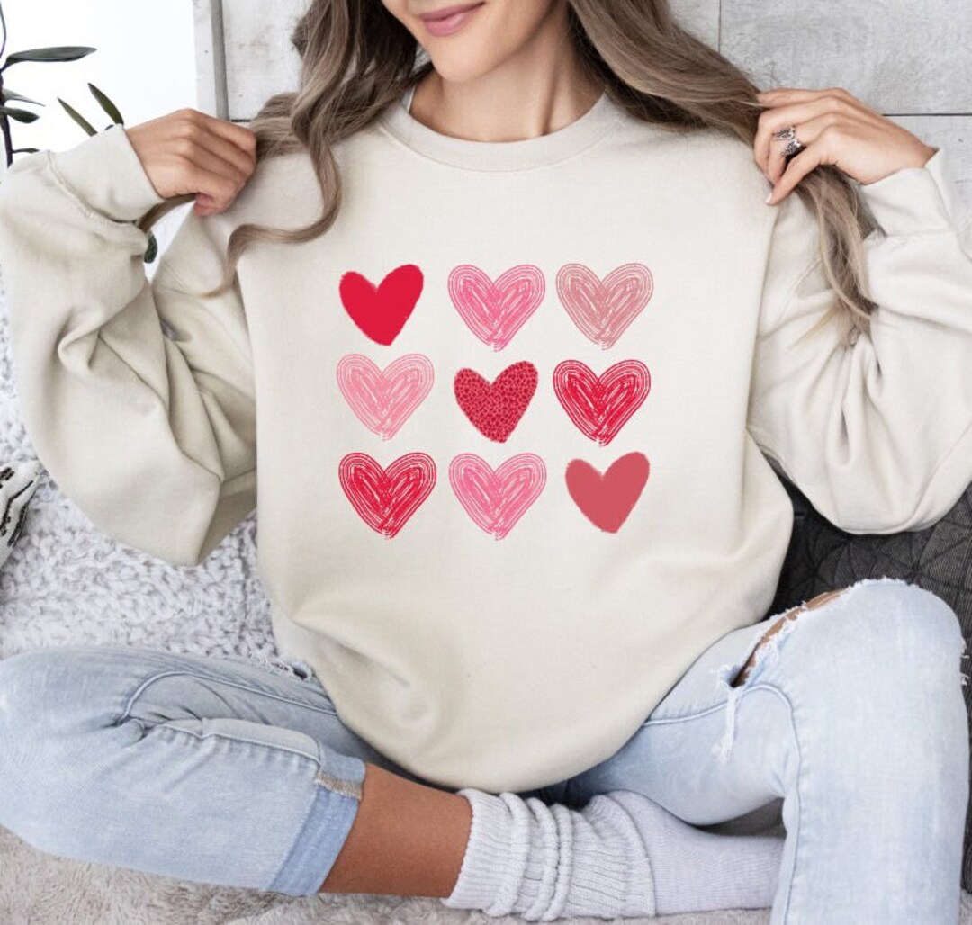 Hearts Vinyl Transfer, Hearts HTV, Valentines Ready to Press, Shirt Not ...