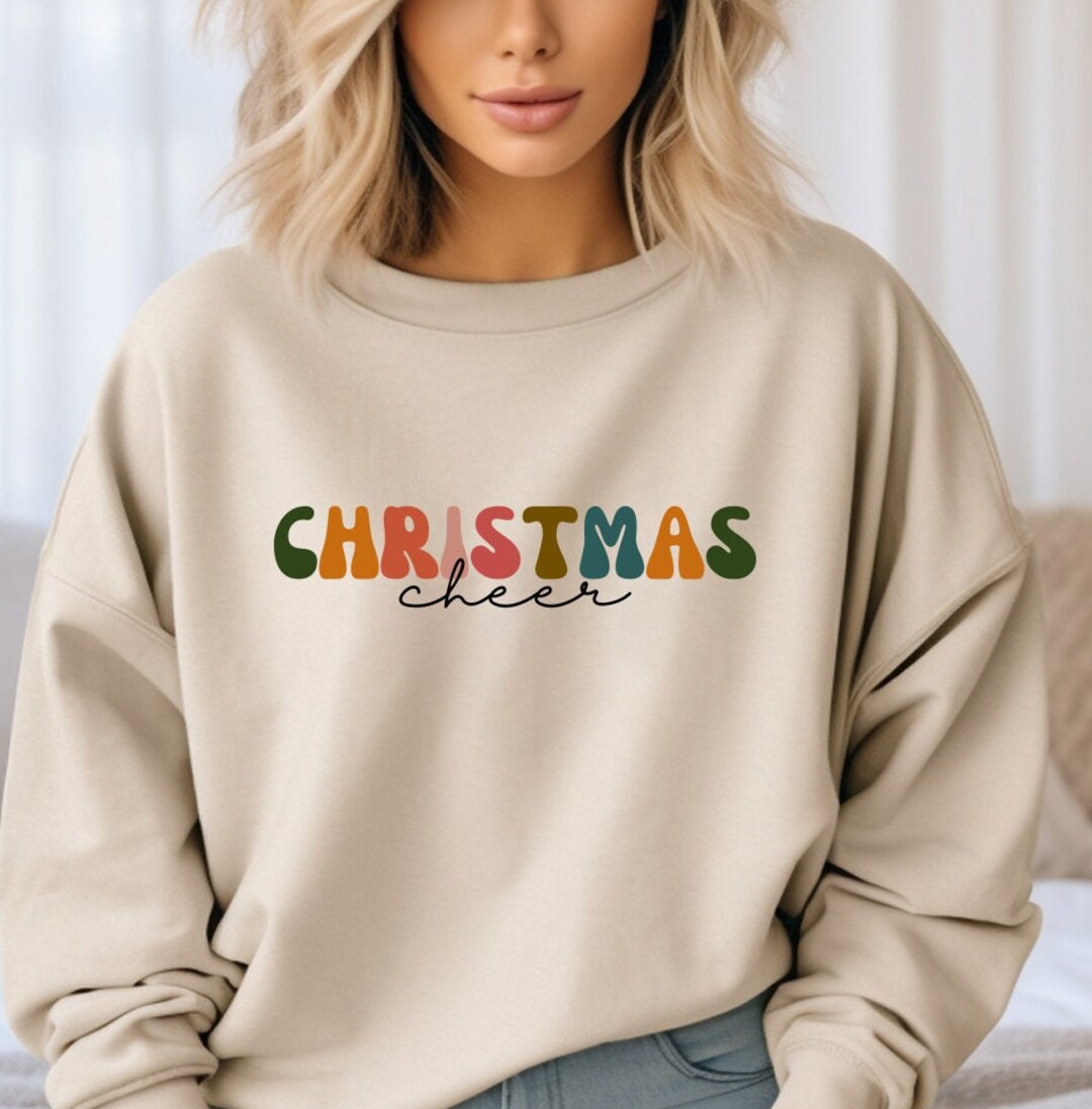 Christmas Cheer Transfer, Christmas Cheer HTV, Christmas HTV, Diy Ready ...