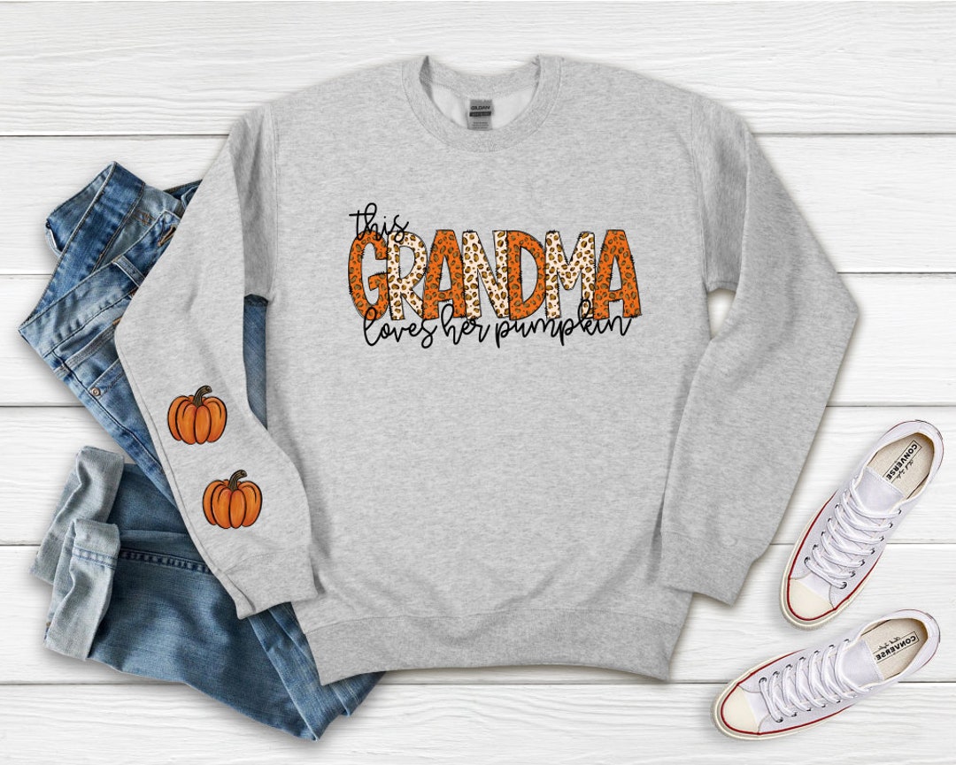 Grandma Loves Her Pumpkins Transfer Htv Ready to Press - Etsy