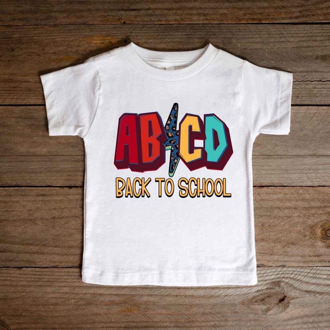 ABCD Back to School HTV, ABCD Back to School Transfers, Iron On, Diy ...