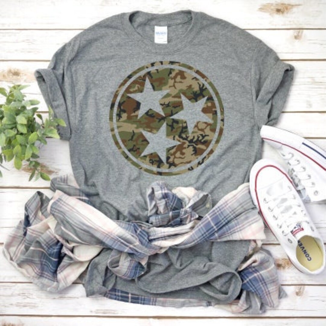 Camo Tri Star Htv, HTV, Ready to Press, Heat Transfer Vinyl, HTV, Shirt ...