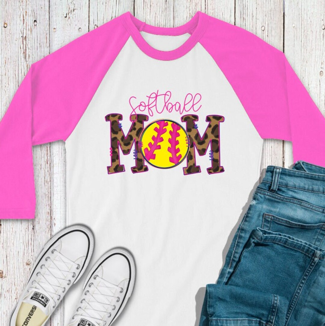 Softball Mom Htv, Softball Mom Transfer, Iron On, Sports Htv, Ready to ...