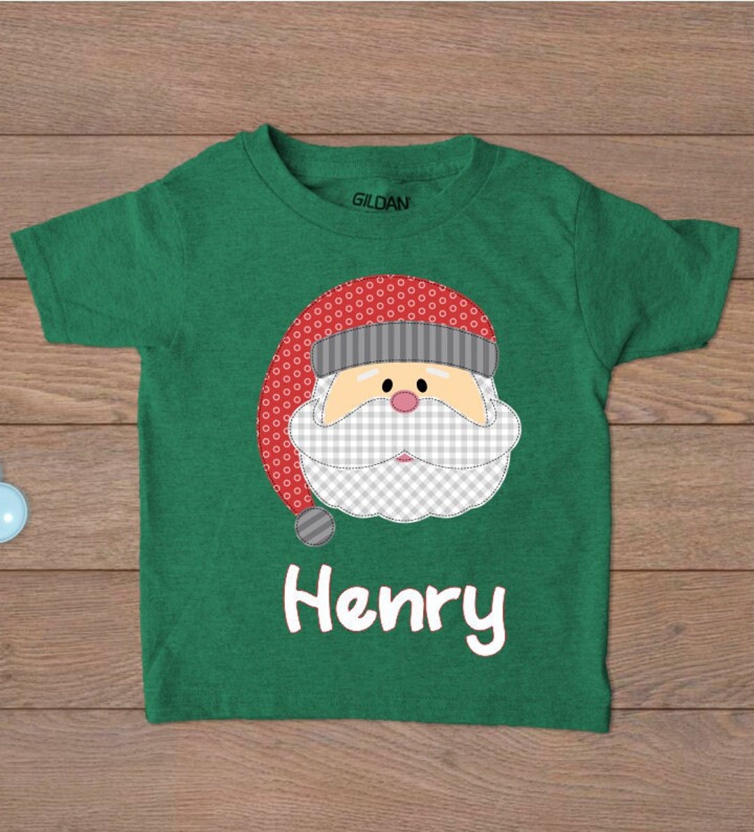 Santa With Name Optional Transfer, HTV, Christmas HTV Ready to Press ...