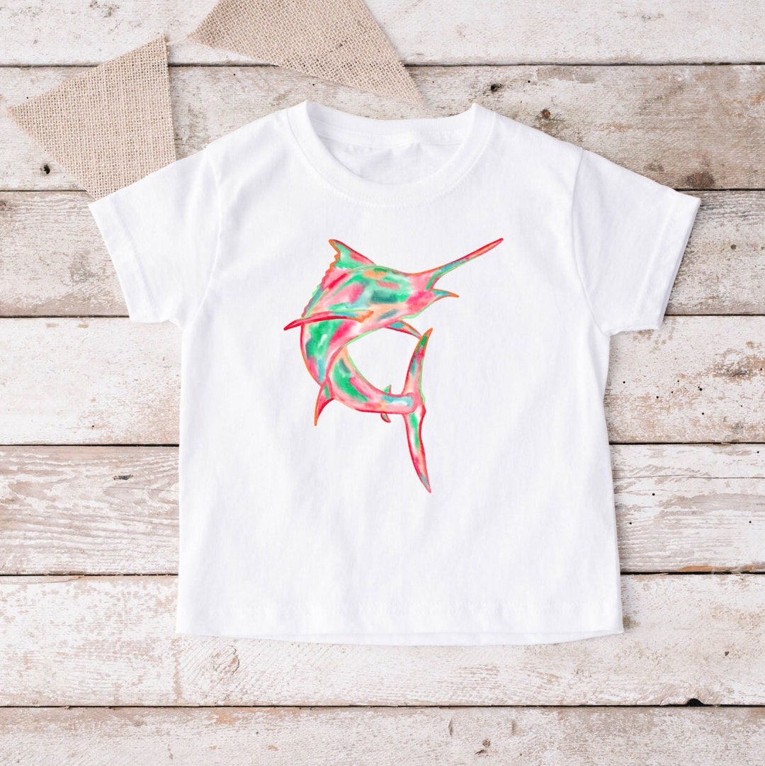 Pink Marlin Htv, Pink Marlin Transfer, Pink Marlin Iron On, Ready to ...