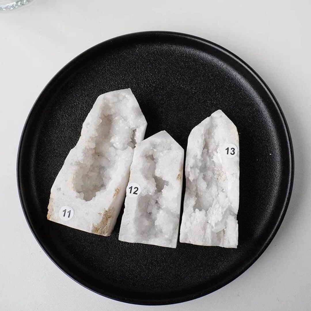 Moroccan Natural Stones Clear Quartz Cluster Cave Agate Crystal Tower ...