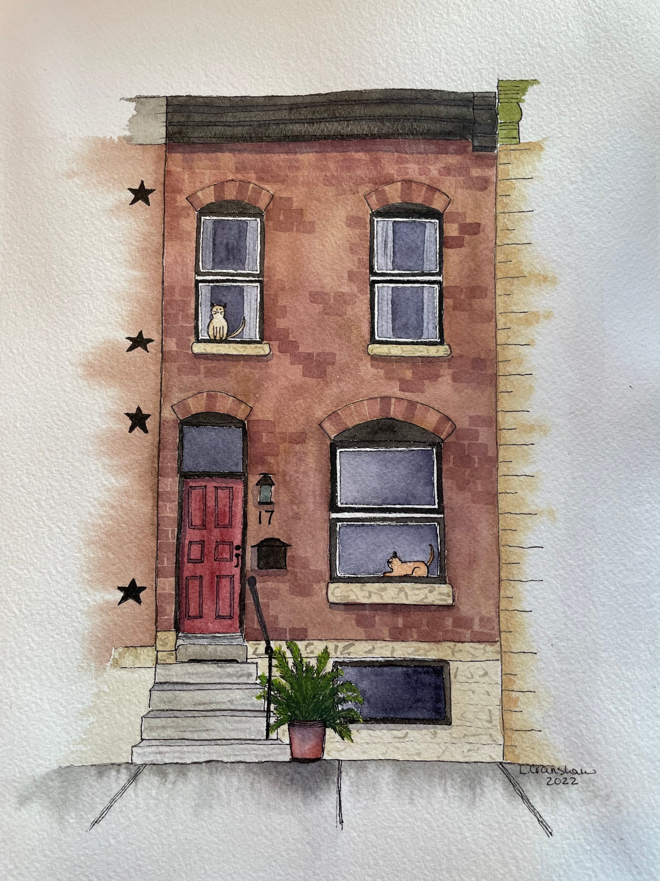 Baltimore Row House - Etsy