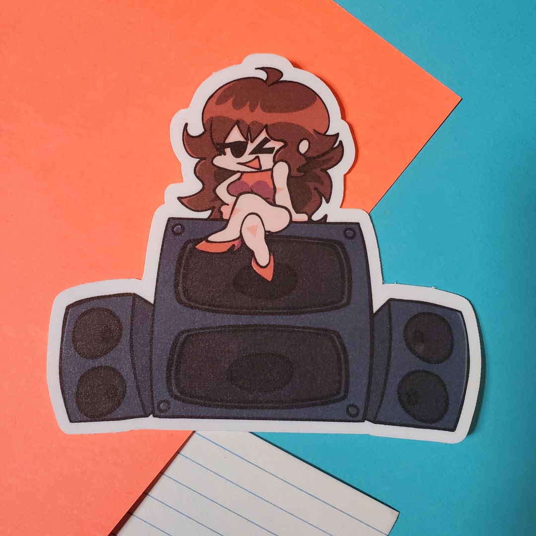 Girlfriend Speakers Friday Night Funkin Sticker - Etsy