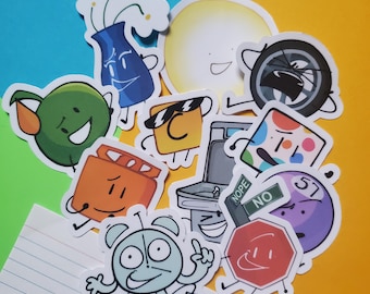 Object Show 1'5 Phone Charms BFDI TPOT Inanimate Insanity Animatic ...