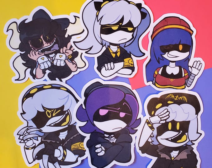 Murder Drones Main Cast Sticker Pack! - Etsy