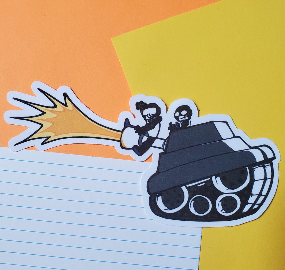 Newgrounds Tankman Sticker - Etsy