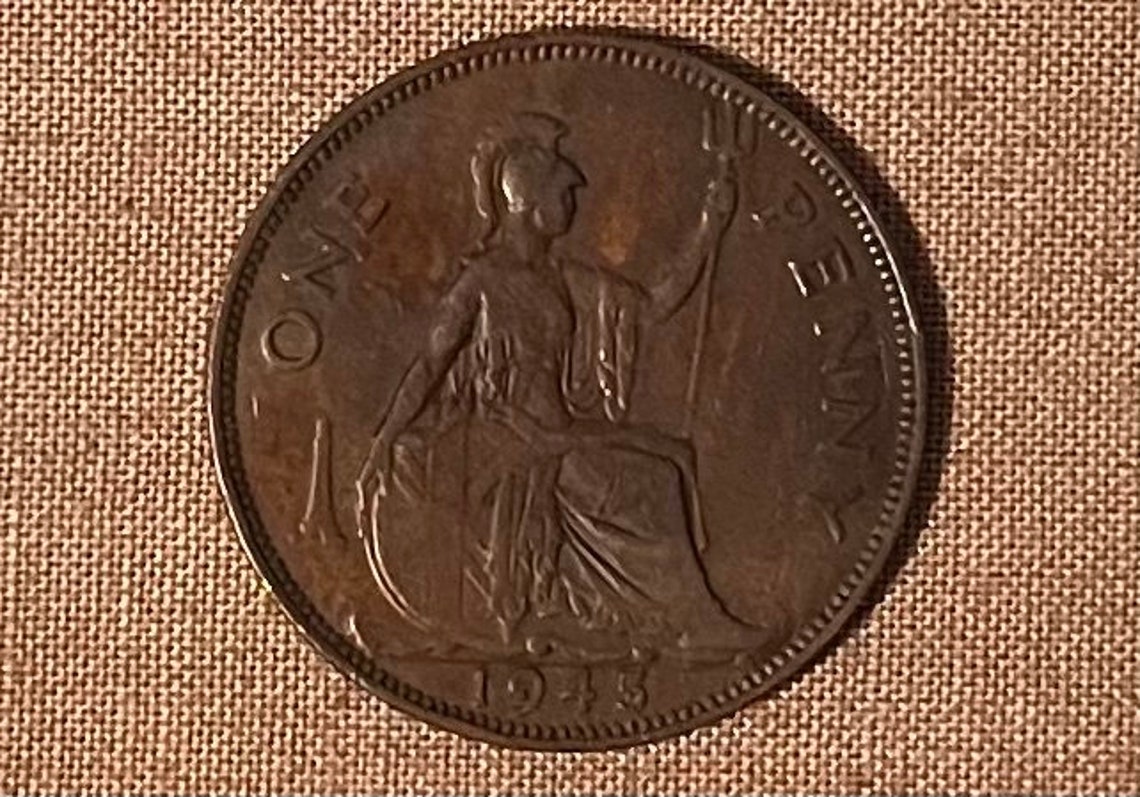 Coin Collectible One Penny 1945,u.k,georgivs VI - Etsy